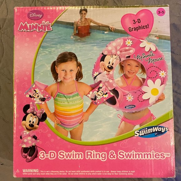 Swimways Disney | Swim | Disney Minnie Mouse 3d Graphic Swim Ring ...